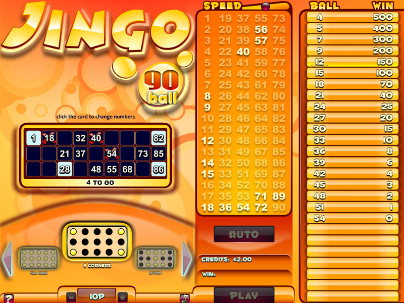 Jingo Bingo 90 | Gina Bingo - £10 Free Bingo Bonus